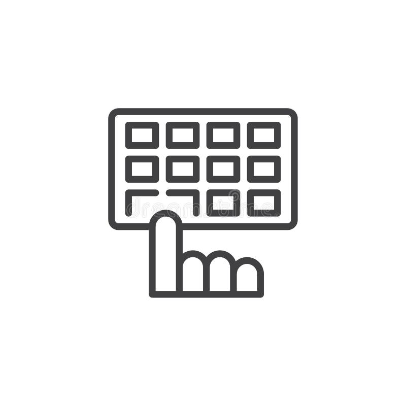 Hands Typing on Keyboard Outline Icon Stock Vector - Illustration of ... Hands Typing on Keyboard Outline Icon Stock Vector - Illustration of ...