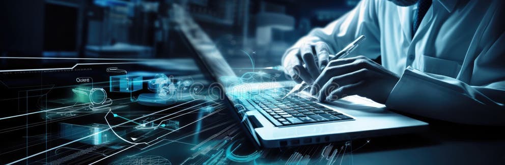 Hands Typing on Keyboard. Programming Online Database. Data Processing ...