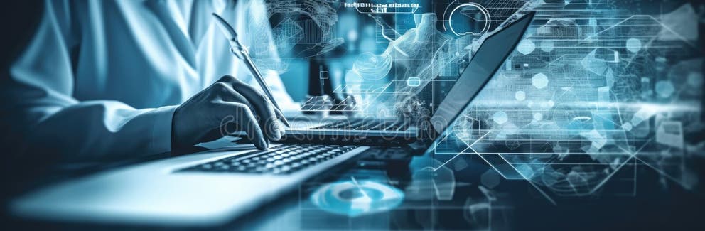 Hands Typing on Keyboard. Programming Online Database. Data Processing ...