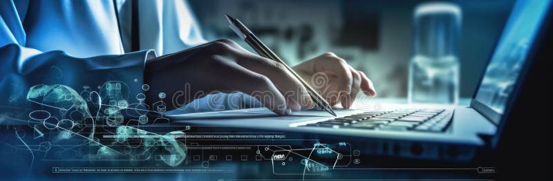 Hands Typing On Keyboard Programming Online Database Data Processing Center Concept Stock