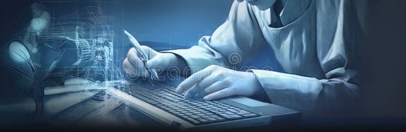 Hands Typing on Keyboard. Programming Online Database. Data Processing Center Concept. Stock ...