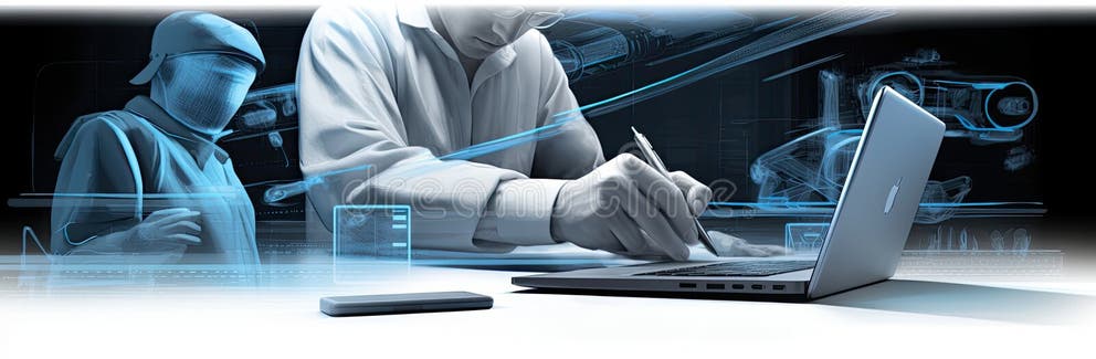 Hands Typing on Keyboard. Programming Online Database. Data Processing ...