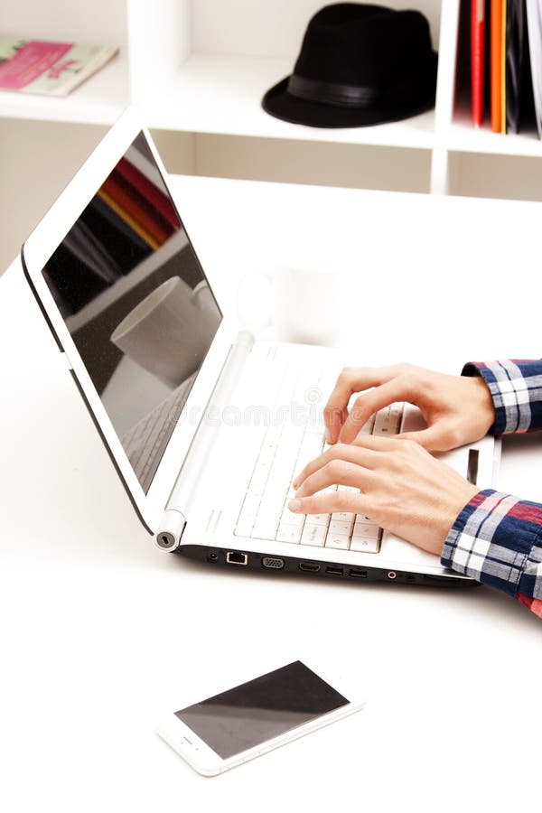 Hands Typing on the Computer Stock Photo - Image of business, female ...
