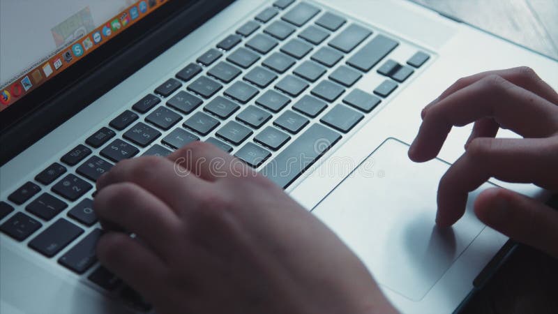 Hands Typing on Laptop Keypad Stock Video - Video of corporate, input ...