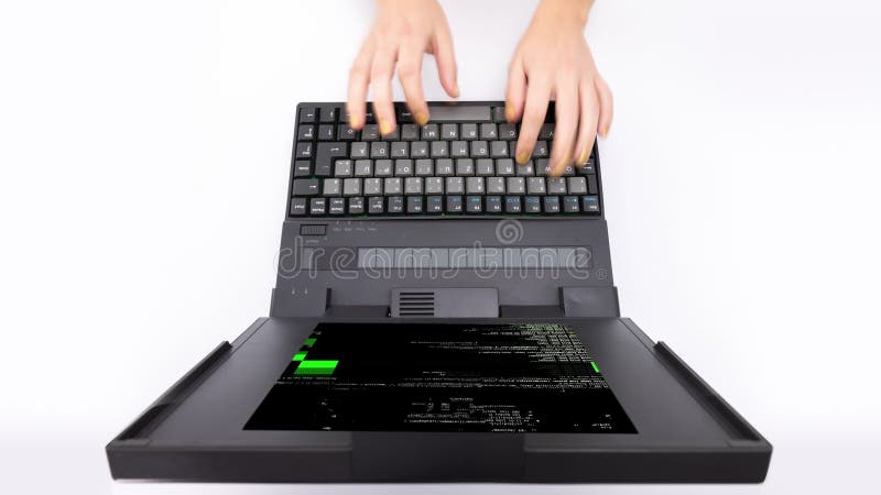 Hands Typing on the Laptop Animation Stock Video - Video of school ...