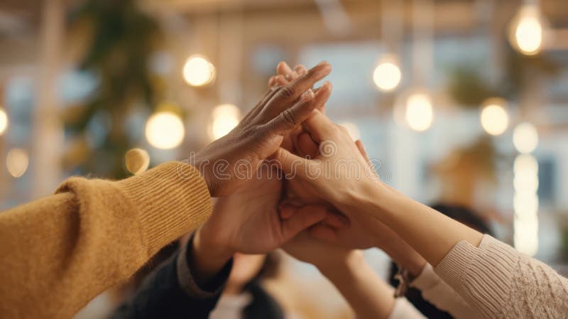 The Hands of Unity Celebrating Collaboration and Teamwork in a Creative ...