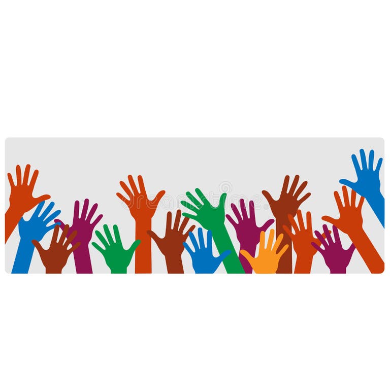 Many Hands Different Colors Stock Illustrations – 207 Many Hands ...