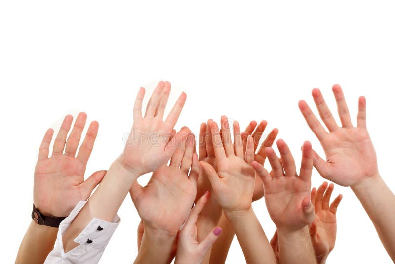 Many hands reaching out up stock image. Image of motivation - 29450887