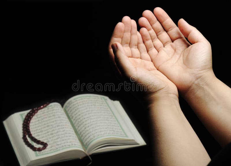 Hands up, islamic praying stock photo. Image of background - 20516916