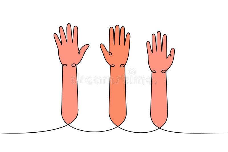 Collaboration Continuous Line Drawing Stock Illustrations – 811 ...