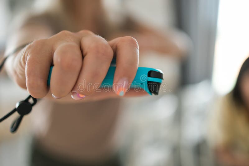 Hands Using Game Controller. Playing Video Games Stock Image - Image of ...