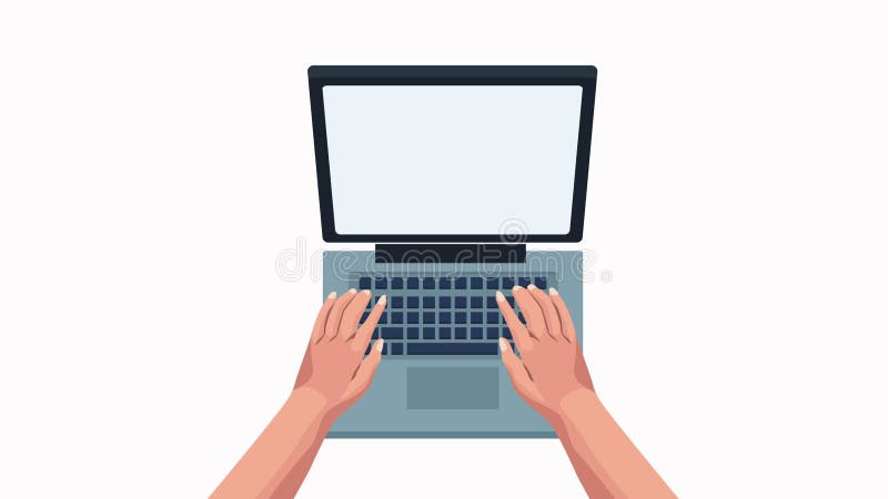 Hands Using Laptop Computer Animation Stock Footage - Video of laptop ...