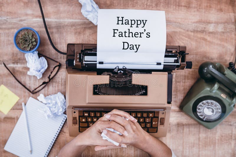 Hands using typewriter stock image. Image of land, copy - 73050959