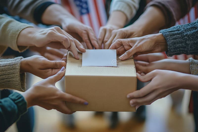 Hands from Various Backgrounds Gather in Unity To Cast Votes in a ...