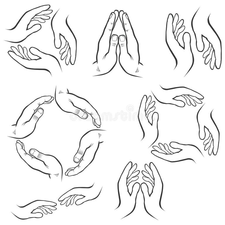 Circle Hands Wrist Stock Illustrations – 280 Circle Hands Wrist Stock ...