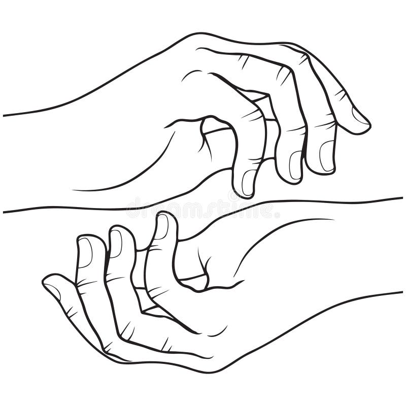Hands. Vector Illustration Decorative Design Stock Vector ...