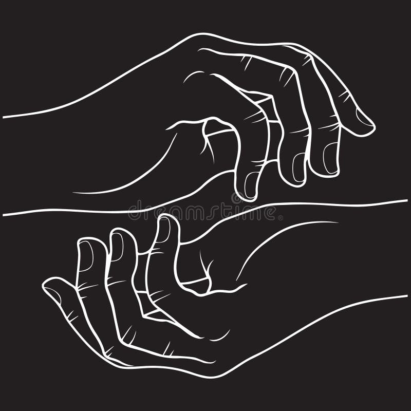 Hands. Vector Illustration Decorative Design Stock Vector ...