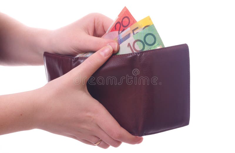 Hands with wallet stock image. Image of twenty, hand - 20842651