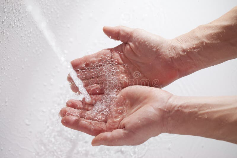 Hands and water. stock image. Image of lifestyle, holding - 23095245