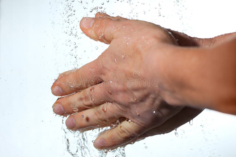 Hands and water. stock photo. Image of liquid, flowing - 28349658