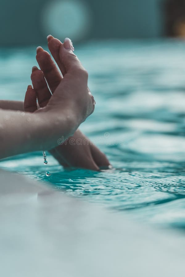 Hands and water stock image. Image of enjoying, relaxing - 126619343