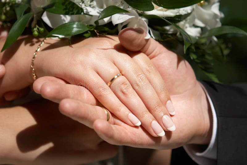 Wedding Ring And Hands Picture. Image: 4224903