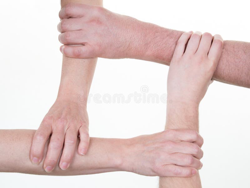 Hands Were a Collaboration Concept of Teamwork Cooperation Togetherness ...