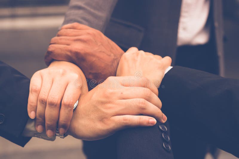 Hands Were a Collaboration Concept of Teamwork Stock Image - Image of ...