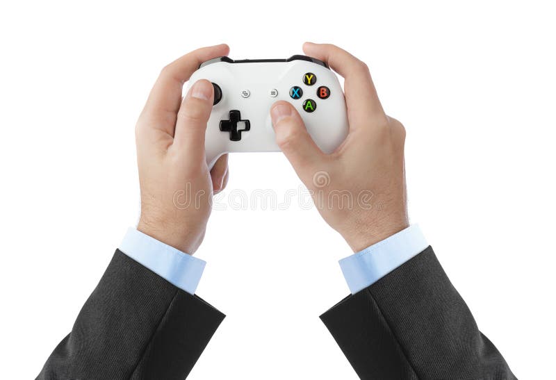Hands and Wireless Gaming Console Gamepad Stock Photo - Image of ...