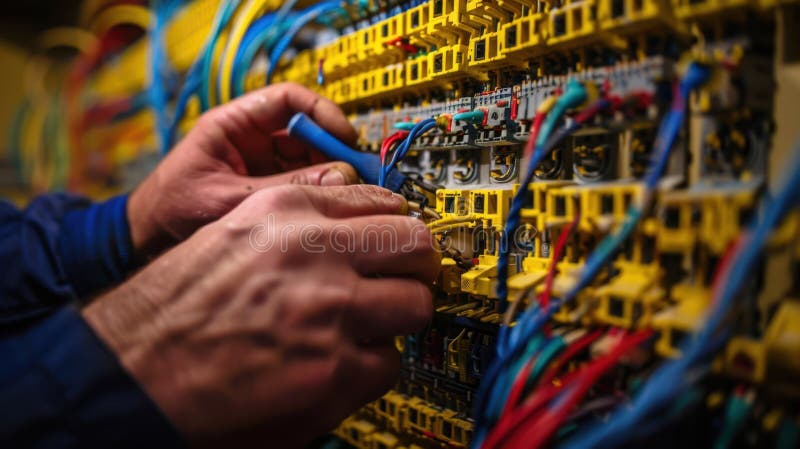Hands Wiring Electrical Connections Ai Generated Stock Photos - Free ...