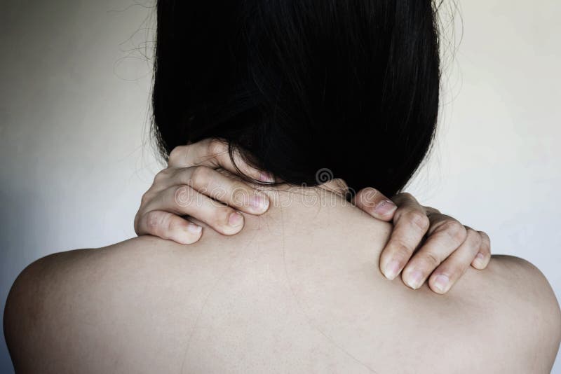 Hands of woman around neck stock image. Image of scary - 84893565