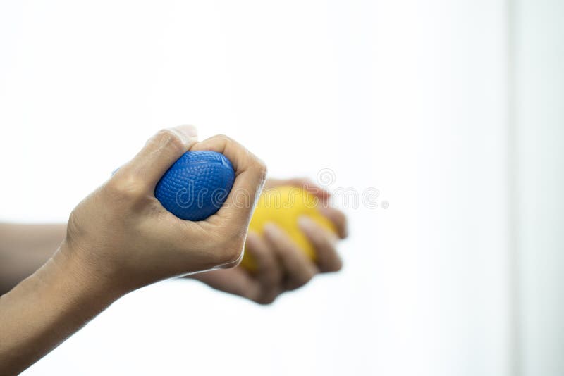 253 Hand Squeezing Stress Ball White Background Stock Photos - Free ...