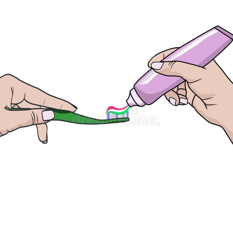 Squeezing Toothpaste Stock Illustrations – 42 Squeezing Toothpaste ...