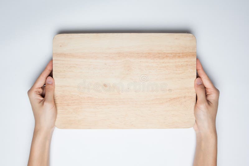 In the Hands of a Wooden Signboard Stock Image - Image of copy ...