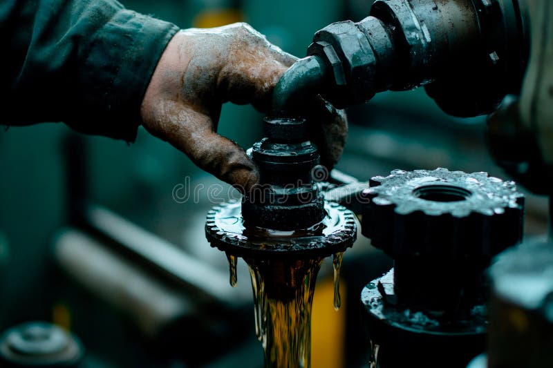 Hands at Work Adjusting Machinery in a Workshop during Daylight Hours ...