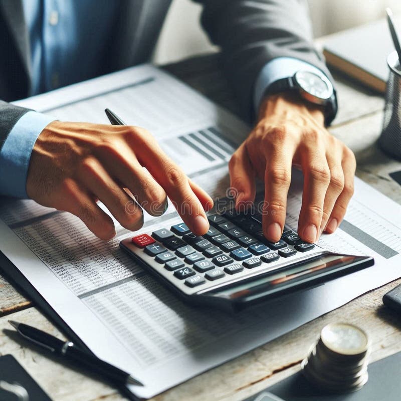 Hands of Working Accountant in the Office. Businessman Stock ...