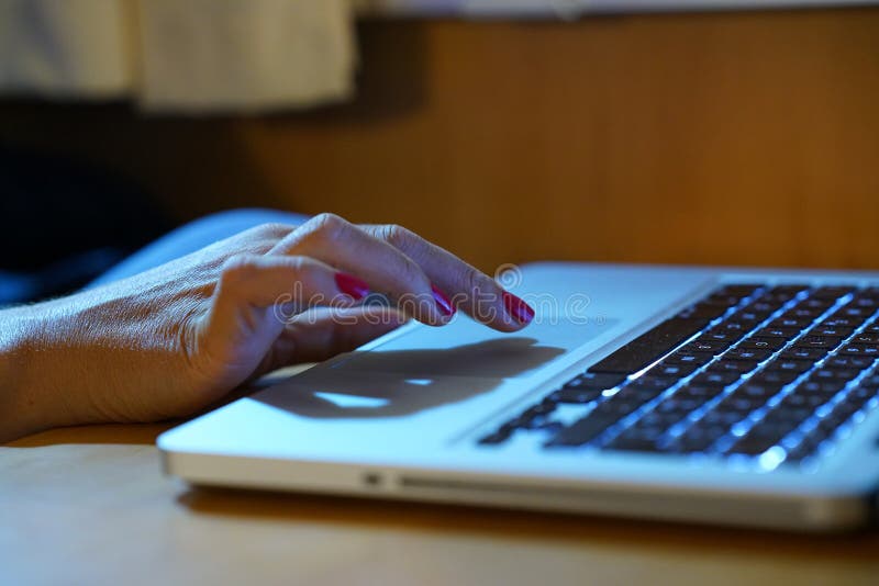 Hands Working on the Computer Keyboard Stock Photo - Image of ...