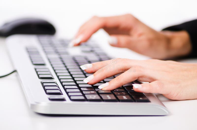 Hands working stock image. Image of keyboard, device - 29916313
