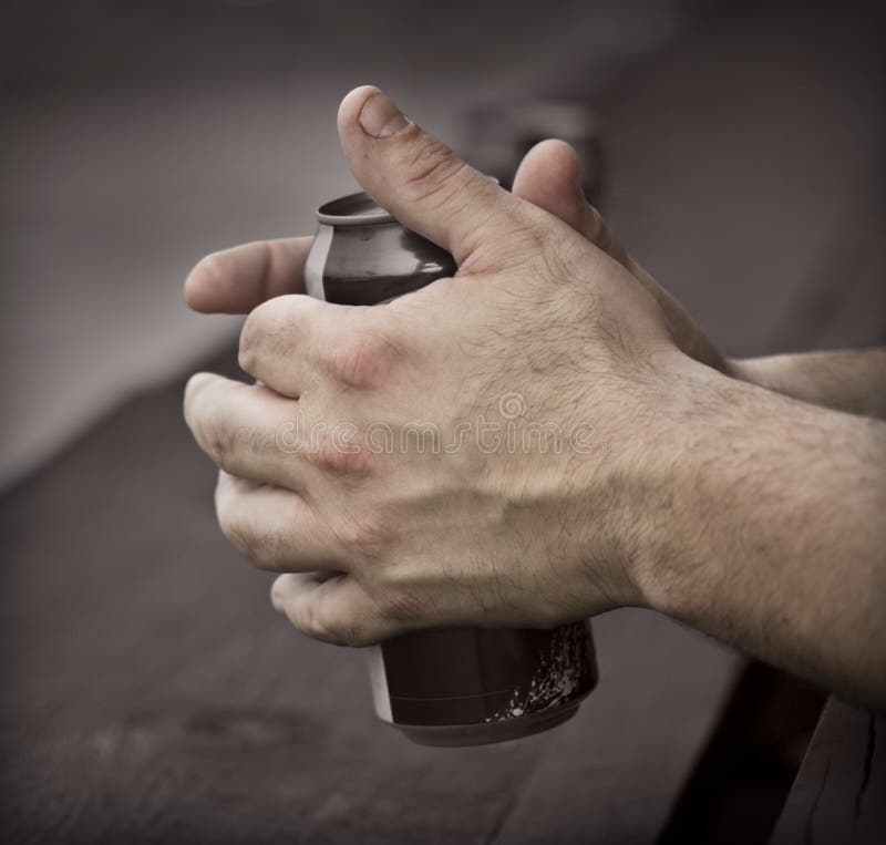 Hands of a working man stock image. Image of drink, holds - 10688491