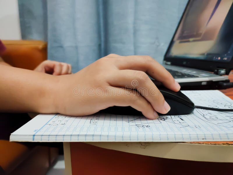 Hands of a Working Person Using a Laptop Stock Photo - Image of hands ...