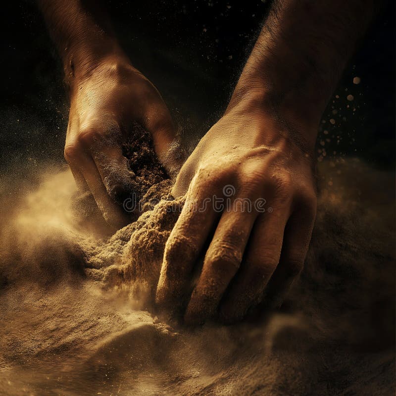 Hands Working in Soil or Sand Close-up Stock Photo - Image of explorer ...