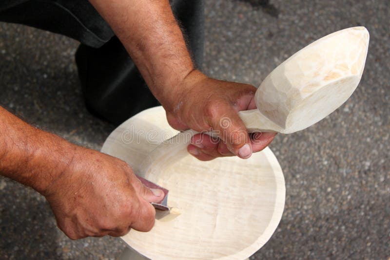 Hands working a spoon stock photo. Image of culture, detail - 26769224