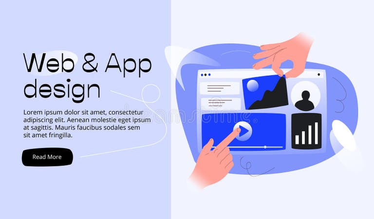 Hands are Working on Website or Application, Ui Ux Design and ...