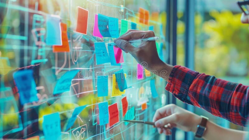 The Colorful Idea Board.AI Generated Image Stock Photo - Image of ...