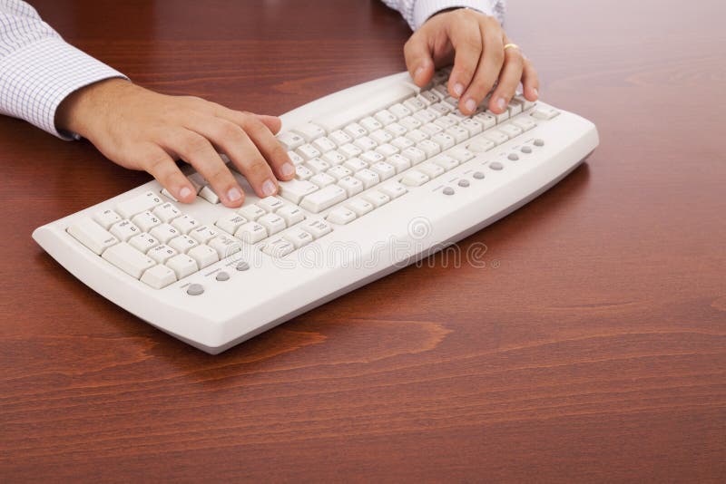 Hand on keyboard stock image. Image of computer, technology - 185467