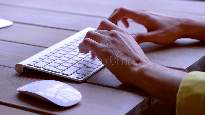Hands are Writing on a Keyboard Stock Photo - Image of hands ...