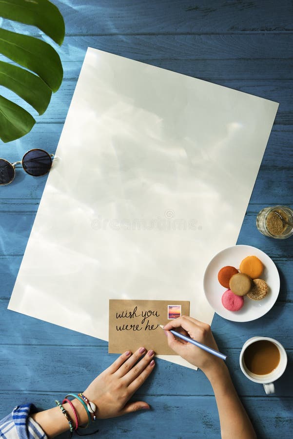 Writing a message stock photo. Image of beautiful, message - 4861176