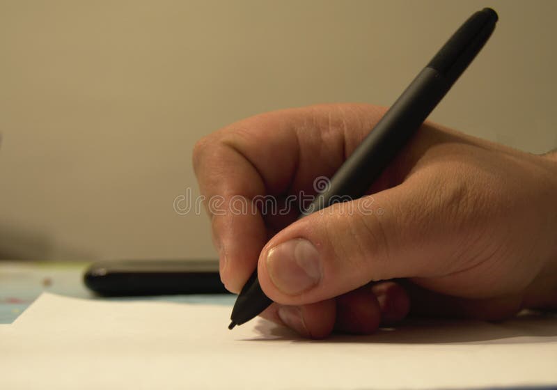 Hands writting stock image. Image of office, test, writting - 51644237