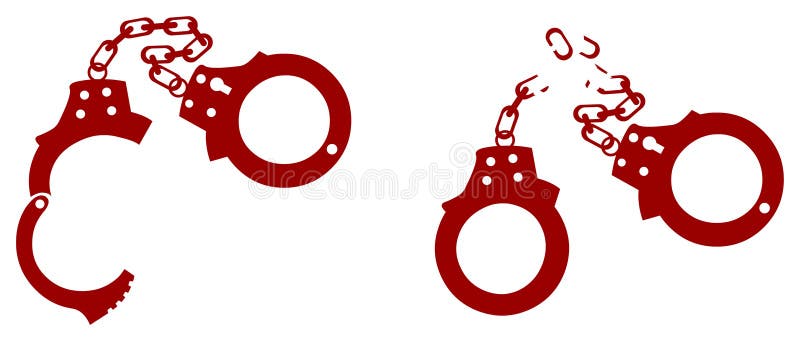 Handschellen stock abbildung. Illustration von kette - 10863867
