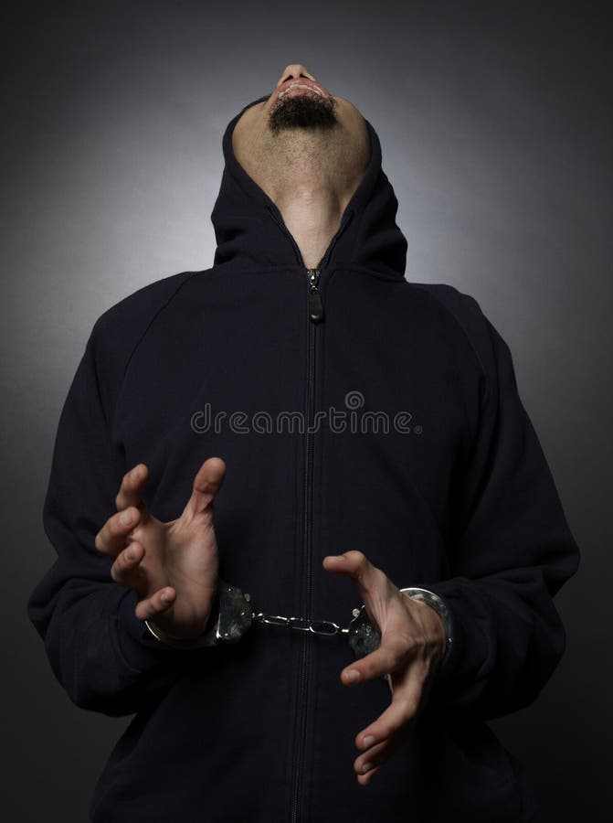 Handschellen stockfoto. Bild von leute, jugendlicher - 12600446